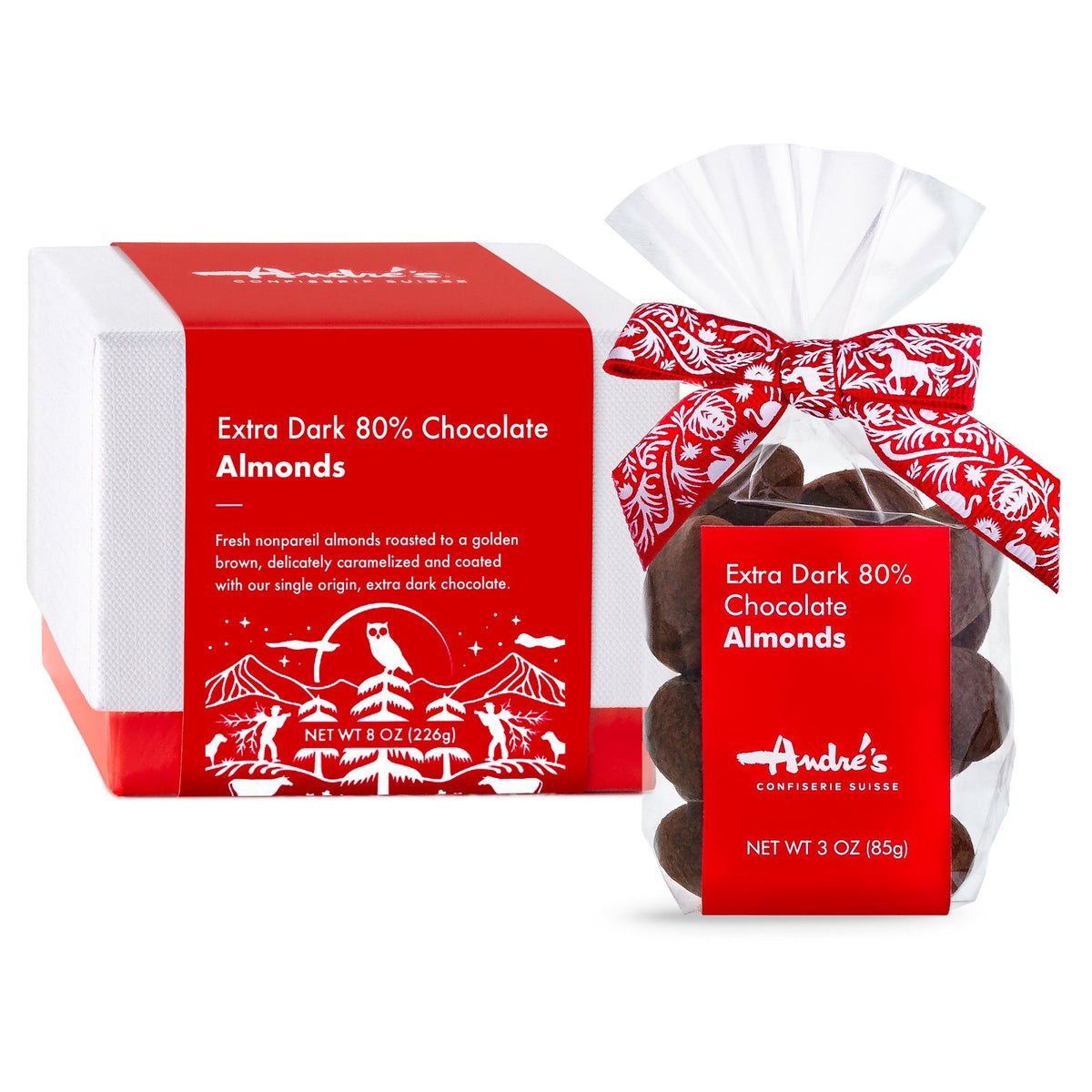 ANDRE’S SALT OF THE SWISS ALPS DARK CHOCOLATE ALMONDS – Vices Reserve